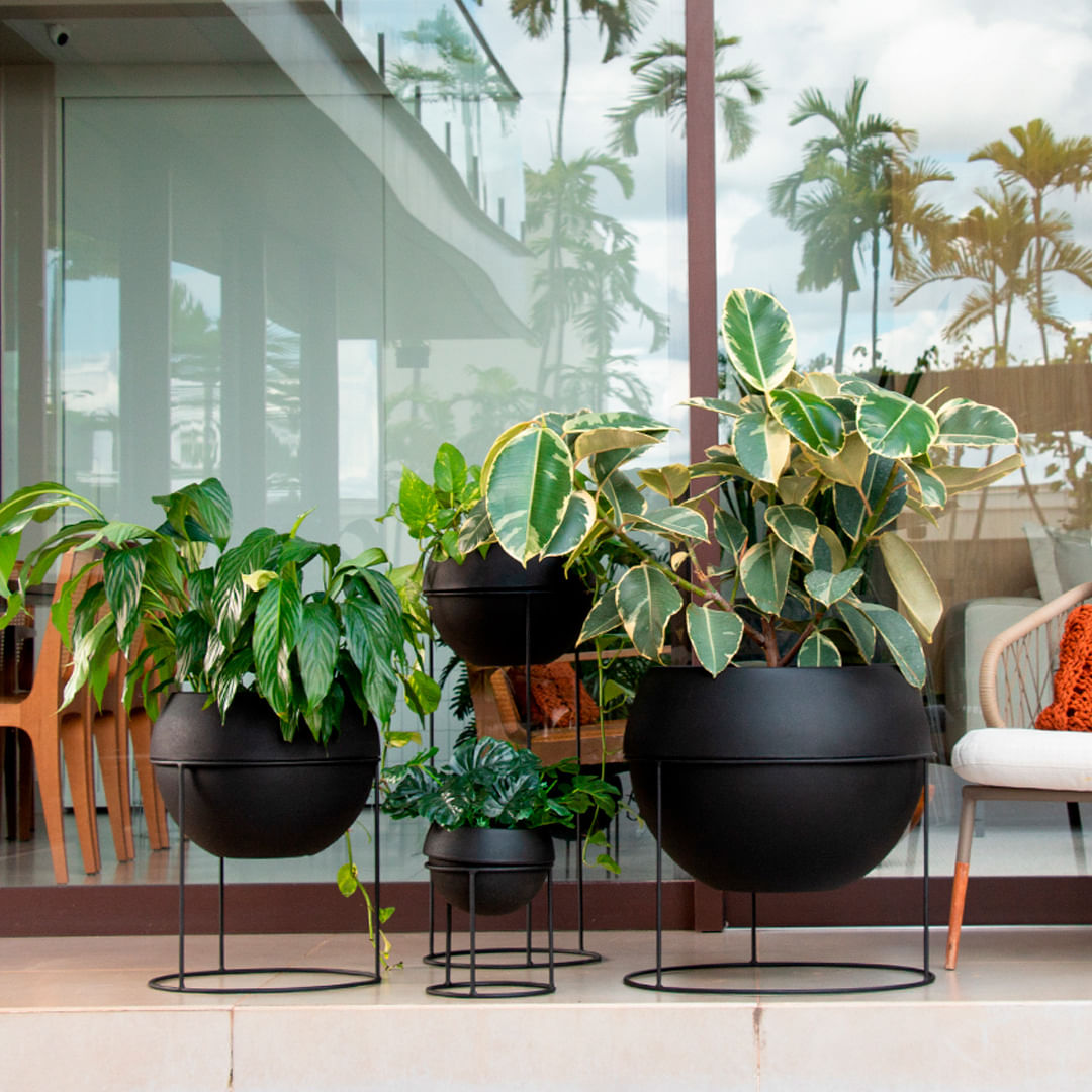 KIT DE 4 VASOS COSMOS COM SUPORTES VERSA - Vasap Design