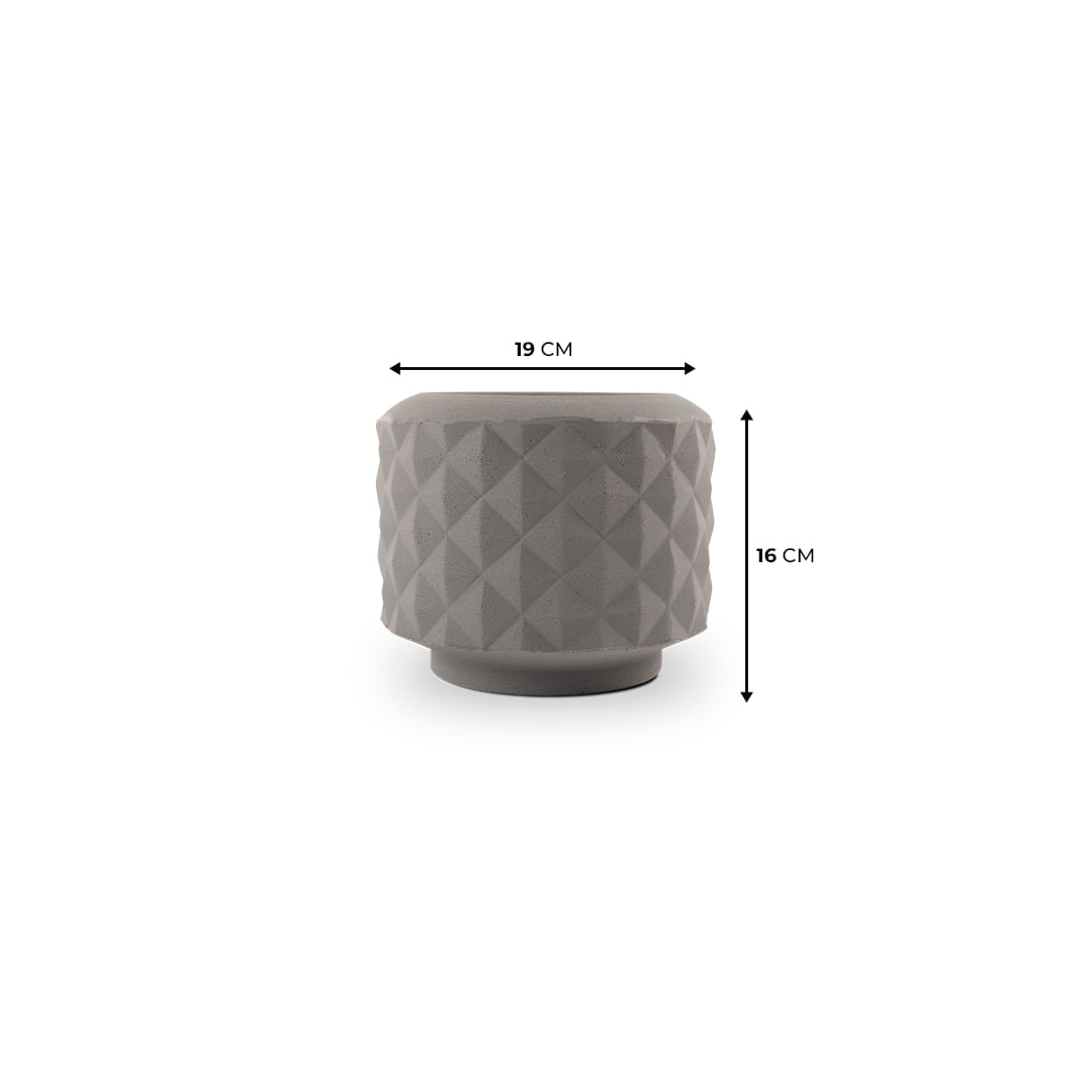 KIT DE 3 VASOS RECÔNCAVO MINI CINZA E TERRACOTA - Vasap Design